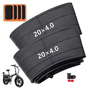 20x4.0 Fat Tire Tube 20x4 Bike Tube Compatible with 20x3.5/4.0 Tube for 20 Inch 20" ebikes Fat Beach Bikes-2 Pack