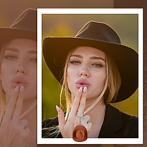 Sureio 12 Pcs Plastic Mini Western Cowboy Cowgirl Hat Keychain for Kids Adult Birthday Bachelorette Party Gifts Wedding Party Favors (Brown)