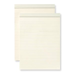 Kate Spade New York Notepad Folio Refill Set of 2, Letter Size Pads with 50 Lined Sheets Each, Cream