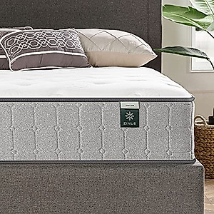 ZINUS 10 Inch Comfort Support Cooling Gel Hybrid Mattress, King, Tight Top Innerspring Mattress, Motion Isolating Pocket Springs, Mattress in A Box