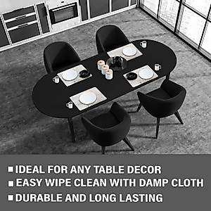 Dainty Home Marble Cork Place Mats Rectangle Silver Gold 12"x18" Set of 2 Washable Placemats Heat Resistant Placemats Non Slip Table Placemats