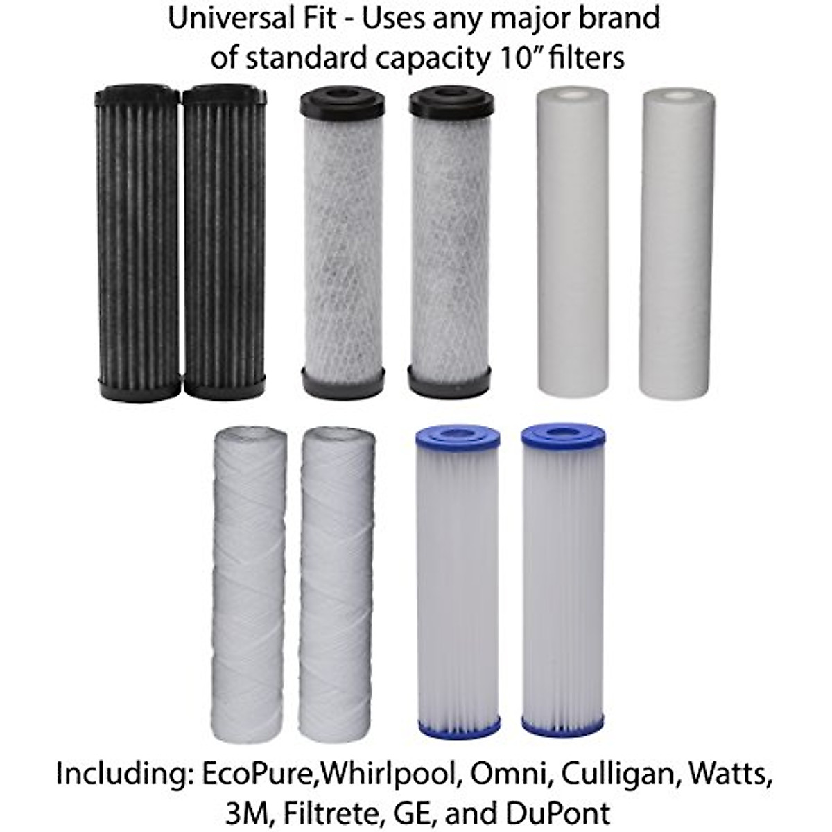 EcoPure EPW2VC Whole Water Filtration System Housing