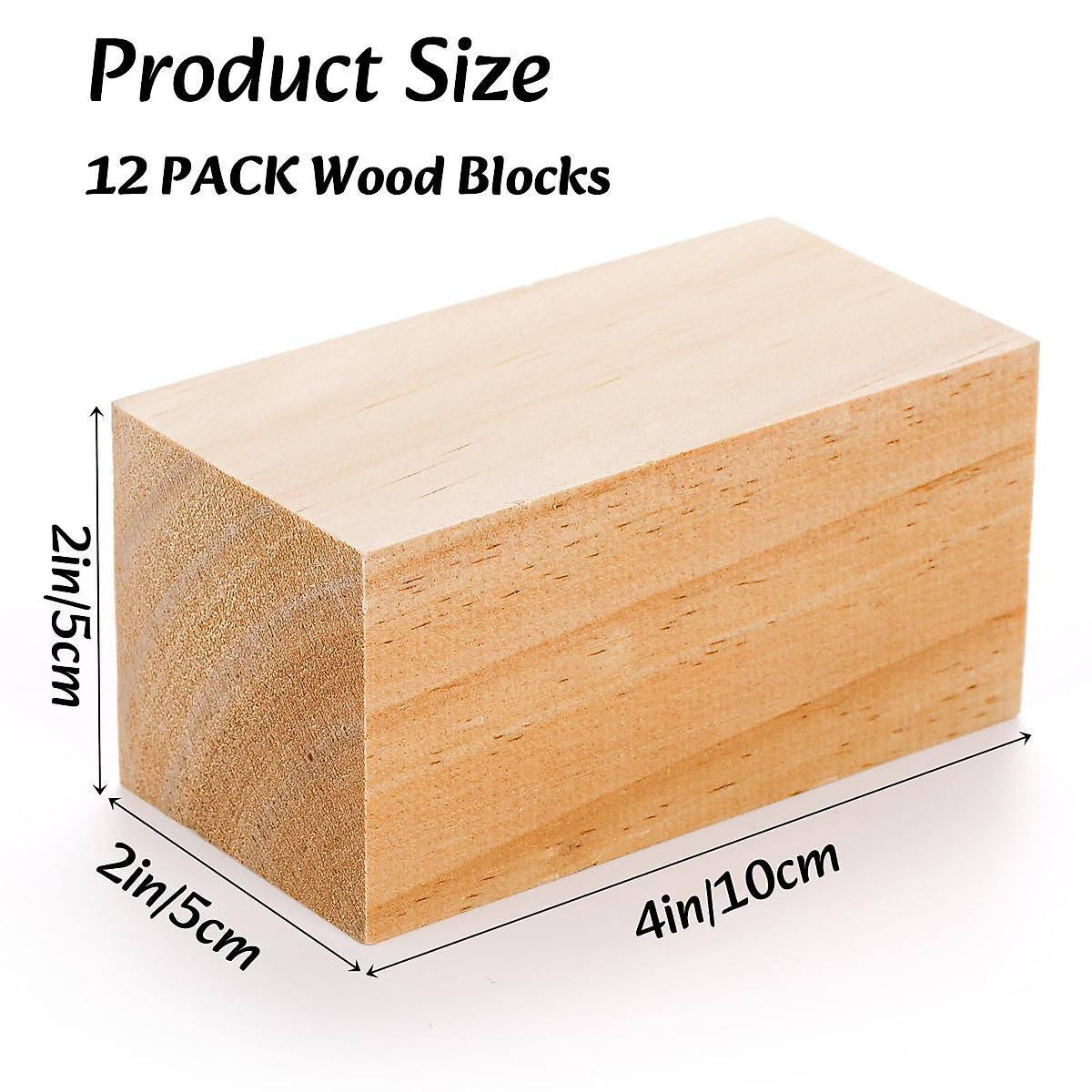 YOUEON 12 Pack Unfinished Wood Blocks for Art and Crafts, 4 X 4 X 1 Inch MDF Wood Board Wood Square Blocks Craft Panels Great for Crafts, Painting, DIY Projects, Chip Carving