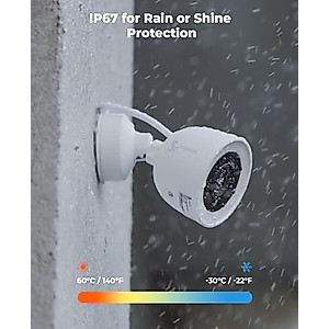 NAPCAT 4K PoE Security Camera System, F1.0 Color Night Vision, 130° Wide Angle, Spotlight, AI Detection, NVR with 2TB HDD, 4Pcs 8MP IP67 PoE IP Outdoor Wired Home Security Cameras (N2814)