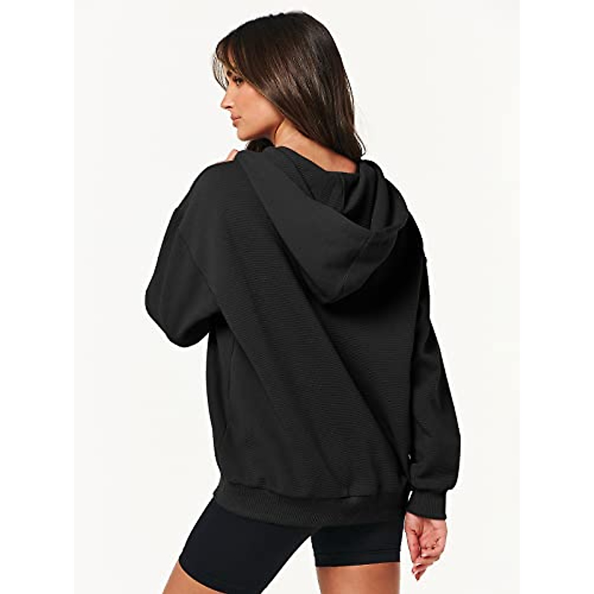 Prinbara Women's 2023 Hoodies Casual Jackets Sweatshirts Zip Up Y2k Hoodie Cute Teen Girl Tops Trendy Gothic Clothing 9PA31-zangqing-M Black