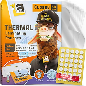 Thermal Laminating Pouches, 9 x 11.5 Inches, 3 Mil Thick, 50 Pack, Suited for Letter Size Laminating Sheets 8.5 x 11