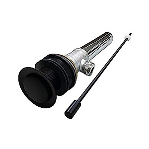 Kingston Brass KS8100MB Concord Bathroom Sink Drain, 7-13/16" Length, Matte Black