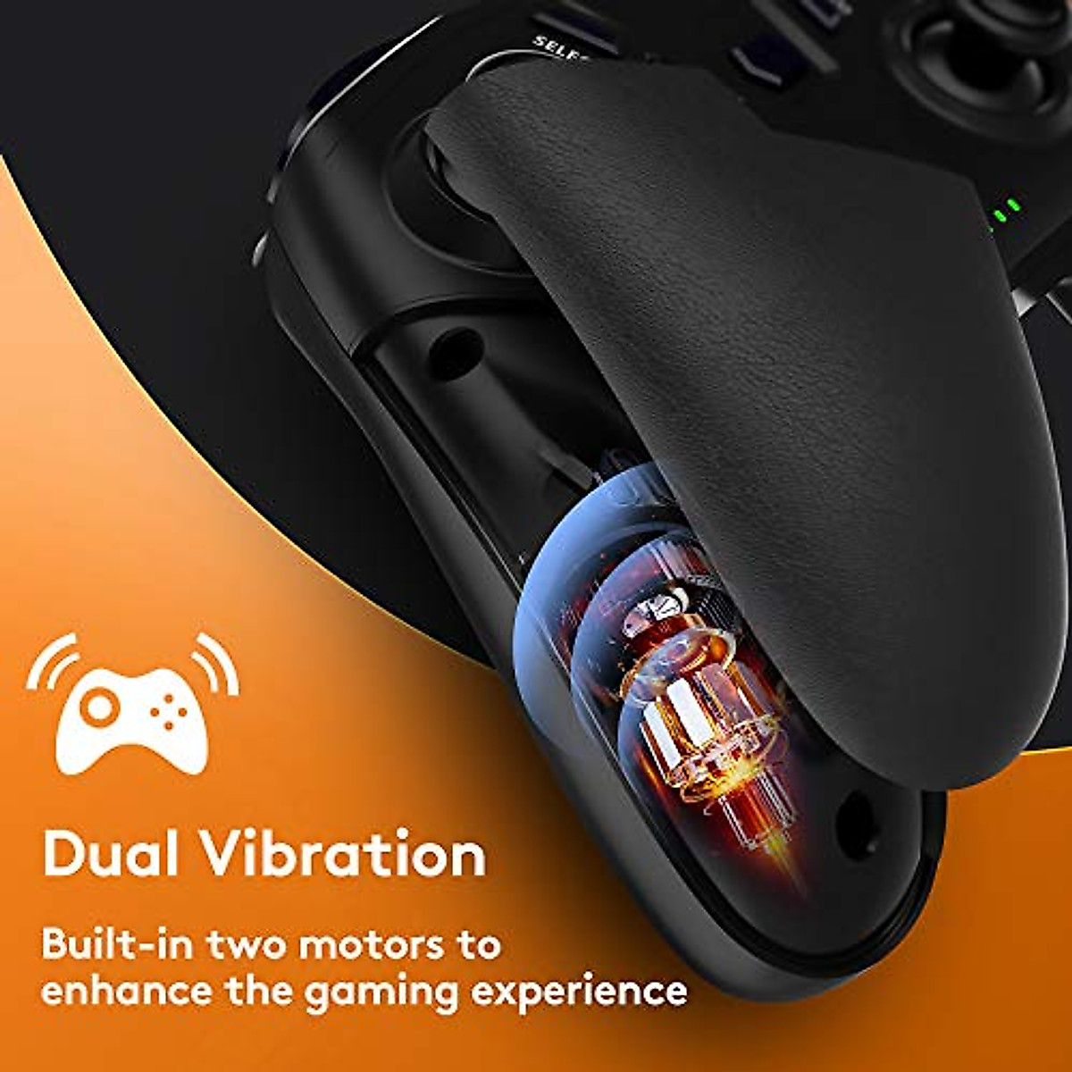 Uberwith Wired PC Game Controller, Joystick Gamepad Controller for PC Game Controller Compatible With Steam, PS3, Windows 10/8/7 PC, Laptop, TV Box, Android Mobile Phones
