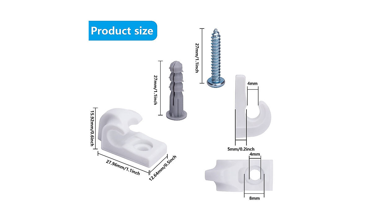 Secure Wire Shelves: 25 White Wall Clips & Closet Brackets