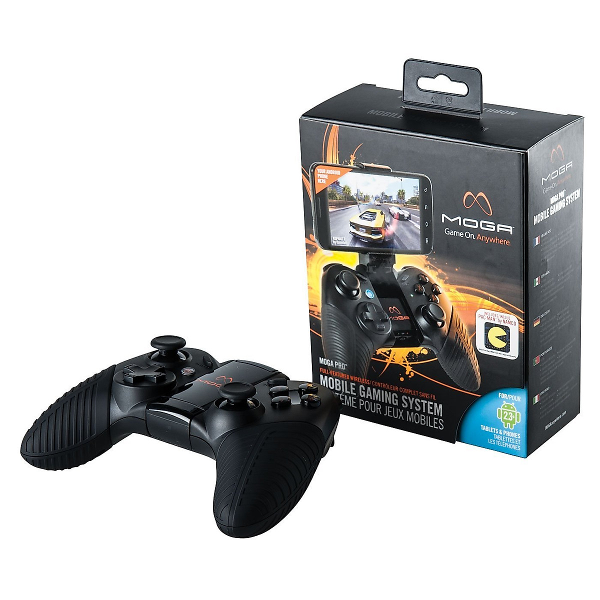 PowerA MOGA Pro Mobile Gaming System for Android Smartphones - Retail Packaging - Black