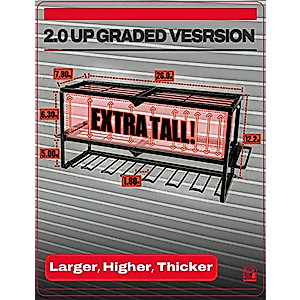 Power Tool Organizer, Garage Organization with 7 Drill Holders, Amoowis Tool Box Organizers and Storage Wall Mount, Metal Shelf Heavy Duty, Utility Rack for Screwdriver Pegboard Shed Workshop