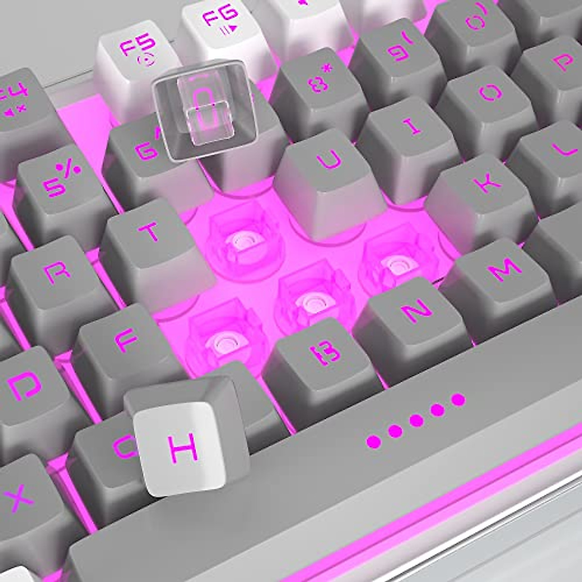 MageGee Rainbow Backlit Gaming Keyboard - Ergonomic Design