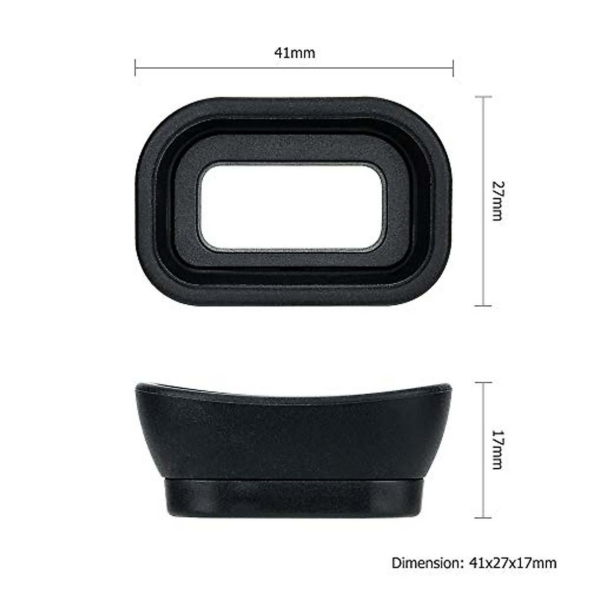Soft Silicon Camera Viewfinder Eyecup Eyepiece Eyeshade for Sony A6600 A6500 A6400 Eye Cup Protector Replaces Sony FDA-EP17