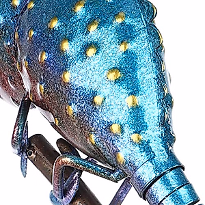 Tooarts Metal Chameleon Sculpture Wild Animal Figurine Indoor Outdoor Decoration Yard Statue for Home and Fairy Garden Decor