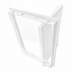 - 8" x 12" White Plastic Access Panel. Service Shaft Door Panel. Plumbing. Electricity. Heating. Alarm Wall Access Panel for Drywall. Bathroom Services Access Hole Cover. (8"x12", White)