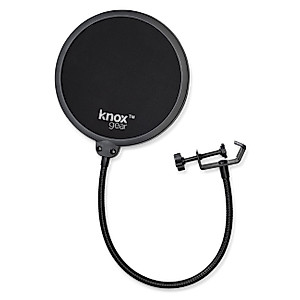 AKG P420 Condenser Microphone Bundle with Studio Stand, Pop Filter and XLR Cable (4 Items)