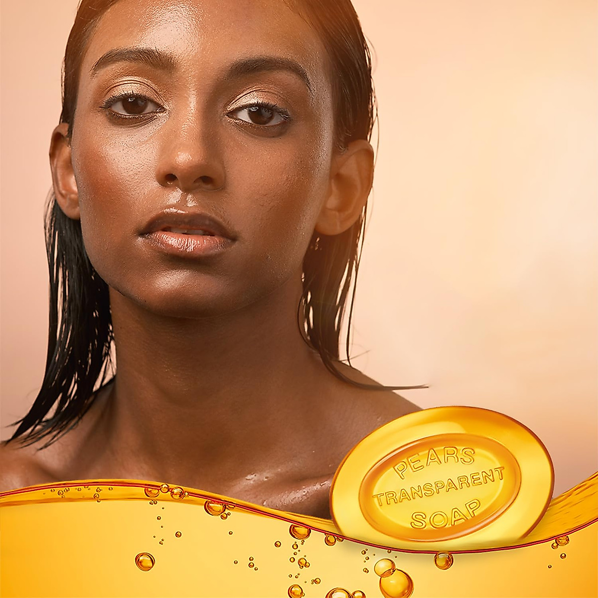 PEARS Soap, Face & Body Soap, Amber – Pure & Gentle Transparent Bar Soap, Moisturizing Glycerin Soap with Natural Oils for Pampered, Glowing Skin, 3.53 Oz (Pack of 2)