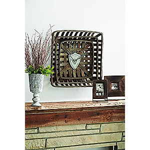 Mud Pie Set of 3 Tobacco Baskets, One Size, Brown