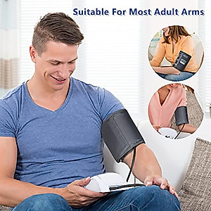 Extra Large Blood Pressure Cuff Compatible with Most Omron Blood Pressure Machine, Replacement Blood Pressure Cuff for Big Arm, Cuff Only(8.6”-20.5” Inches)