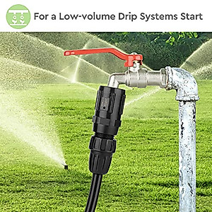 Moistenland Irrigation Fittings for Garden Hose (Garden Faucet to 1/2 Tube)