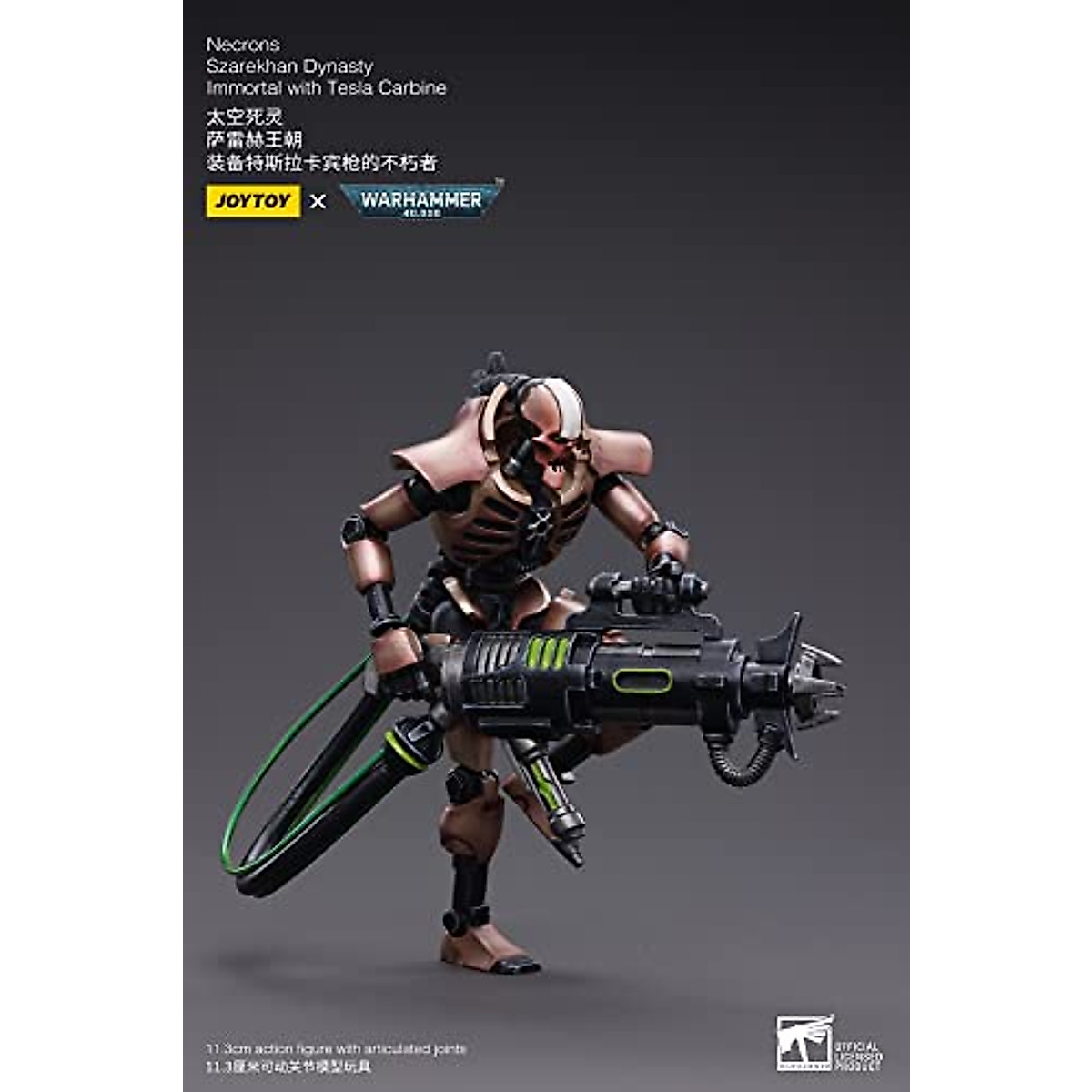 JoyToy Warhammer 40k: Necrons Szarekhan Dynasty Tesla Carbine 1:18 Scale Action Figure