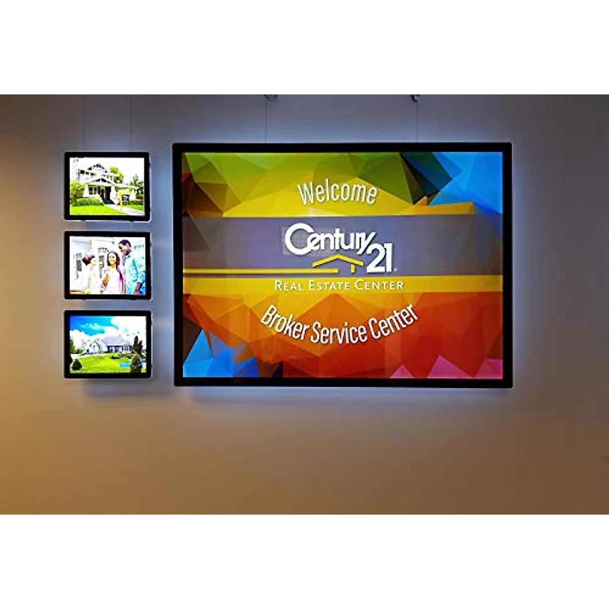 E-Hangsam A4 Double Side Real Estate Window Display- Light Box Sign for Office and Store Advertising Led Sign Holder (4pcs/series)