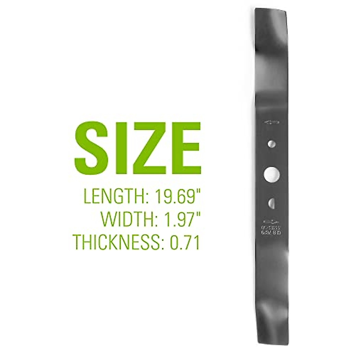 Greenworks 20-Inch Replacement Lawn Mower Blade 29172 Black