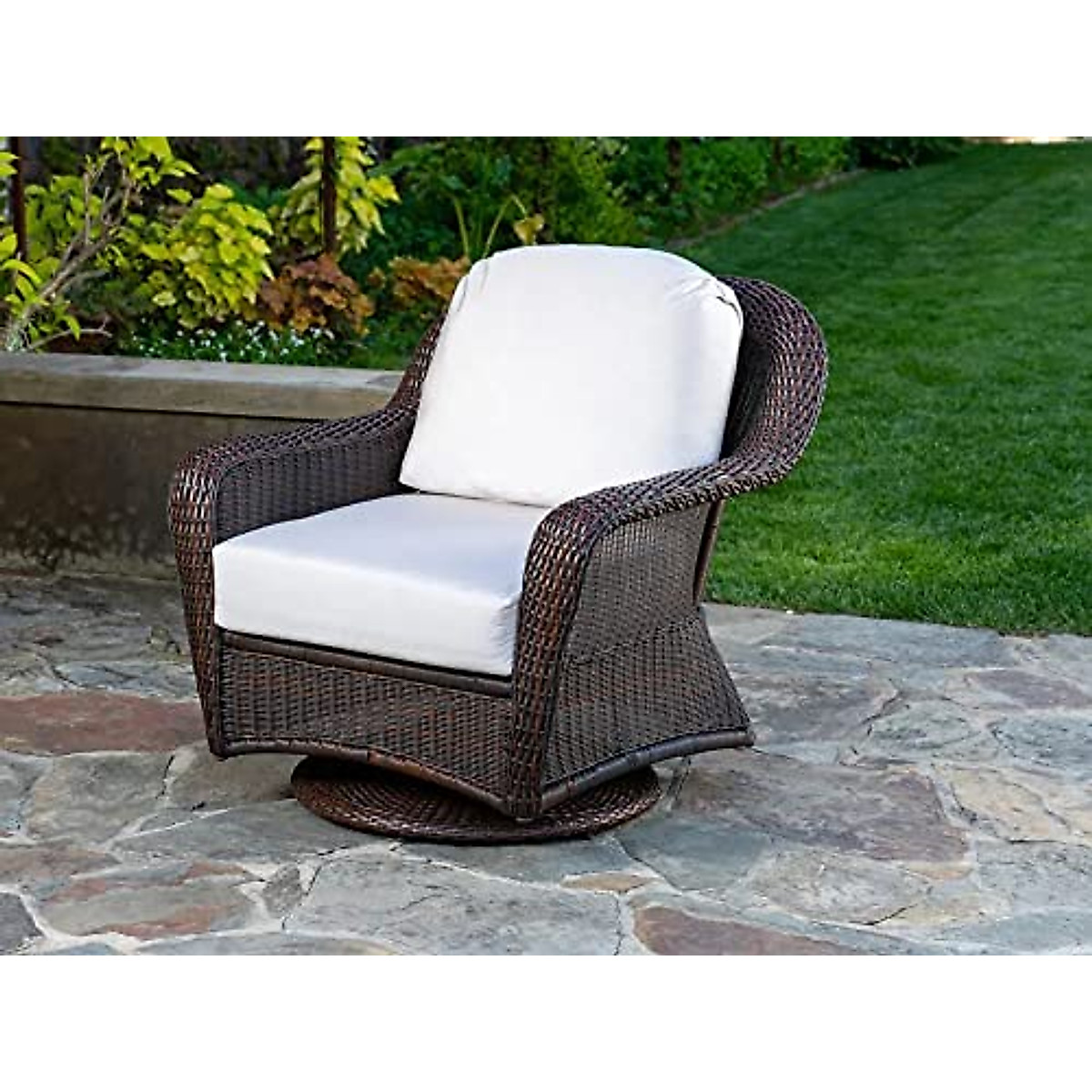 Tortuga Outdoor Sea Pines Java Swivel Rocking Dining Chair