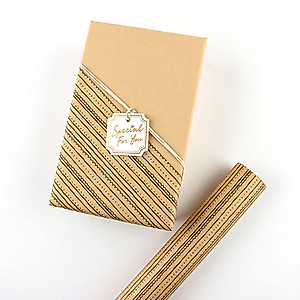 Aimto Wrapping Paper Birthday Wrapping Paper Sheets,Kraft Gift Wrapping Paper Set, for Birthday, Party,DIY Decorations, Baby Shower Wrap,4 Sheets-20 X 28 inches