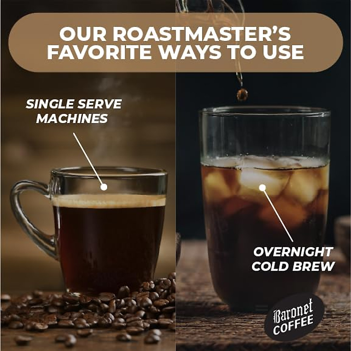 Baronet Coffee Pods [Egg Nog Coffee-54 Pods] Flavored Single Cup Use, Compatible with Senseo Coffee Machines [3 Boxes of 18 Single Serve 10 Gram Pads] Regular Strength Soft Coffee Pods, Medium Roast