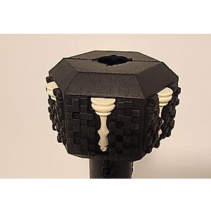 Atlantic Animals Puppy Dumbbell Toy - Durable Chew Toy for Dogs, Promotes Dental Health (Black)