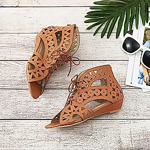 ZHOUXINGB Sandals for Women Dressy Summer, Women Wedge Sandals Slides Sandals Tie Up Sneakers Sparkly Shoes Platform Booties Heels Dressy Hiking Shoes Women Lightweight