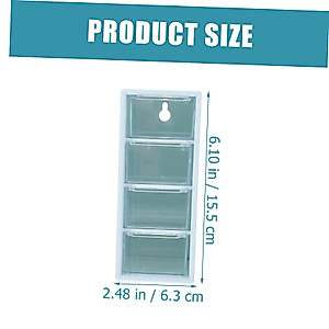 Ciieeo Box Jewelry Storage Box Clear Plastic Storage Bins Jewelry Case Storage Drawer Makeup Storage Cabinet Desk Top Organizer Clear Dresser Storage Shelves Plastic Small Tool