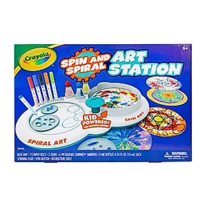 Crayola Spin & Spiral Art Station, DIY Crafts, Toys for Boys & Girls, Gift, Age 6, 7, 8, 9