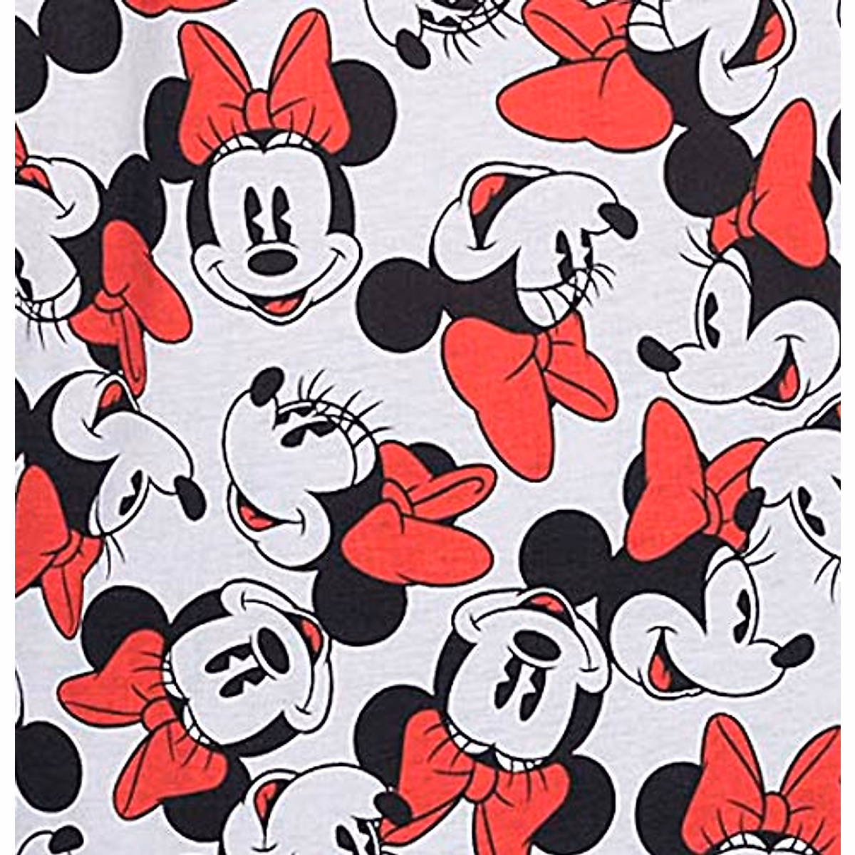 Disney Womens Plus Size T-Shirt Minnie Mouse All Over Print (White, 3X)