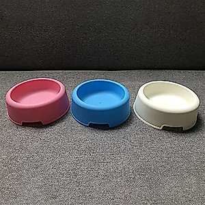 FUUIE Bowls for Food and Water Non-Slip Pet Dog Cat Bowl Pet Resin Round Bowl, Used for Cats and Dogs Pet Feeding Cat Water Bowl for Cats Pet Cat Feeding Products (Color : Blue)
