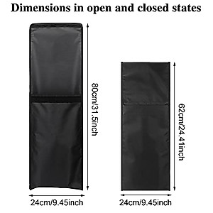 2PCS Thicken BBQ Tool Storage Bag,Portable Grill Accessory Oxford Grill Tool Carry Bag,Outdoor Picnic Cooking Tools Bag for Picnic Trip Outdoor Camping(Size:24.41 x 9.45inch)