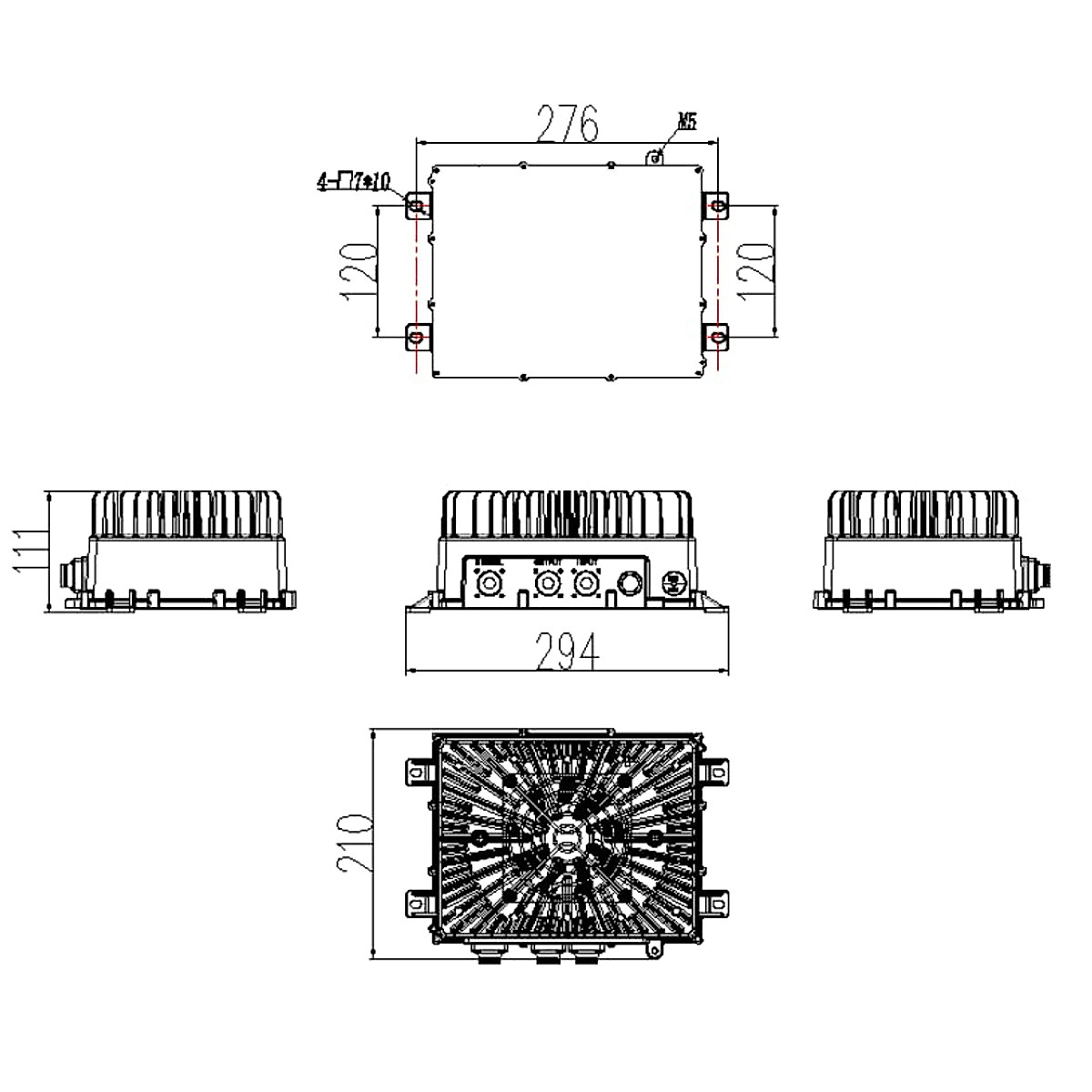 3.3KW OBC On Board battery charger 48V 72V 84V 96V 144V 312V for LiFePO4 NMC LTO Lead Acid Battery for EV Electric Golfcar Boat Forklifts (SMHC3-7240A)