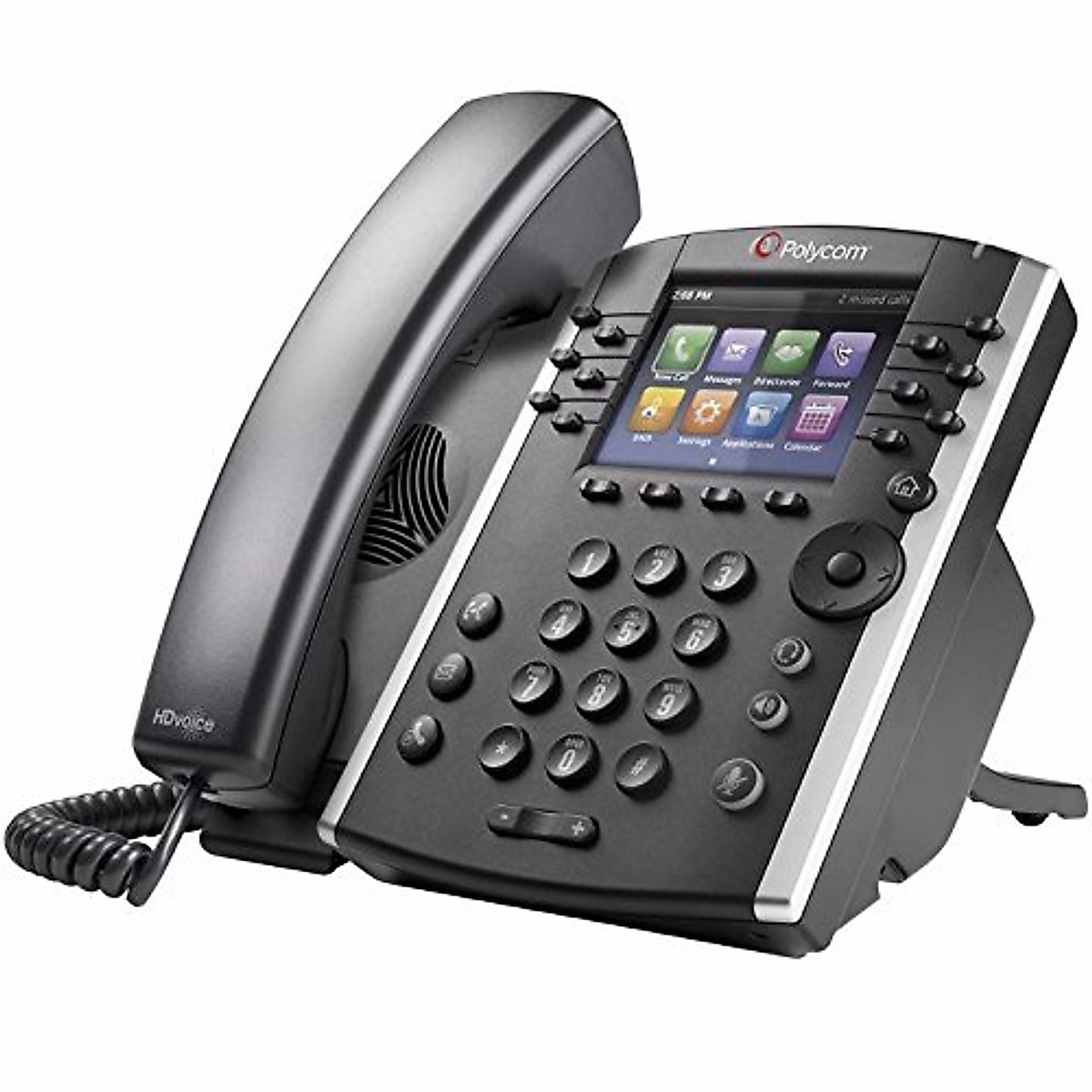 Polycom VVX 400 Series Business Media Phone POE (Power Supply Included) (Renewed)