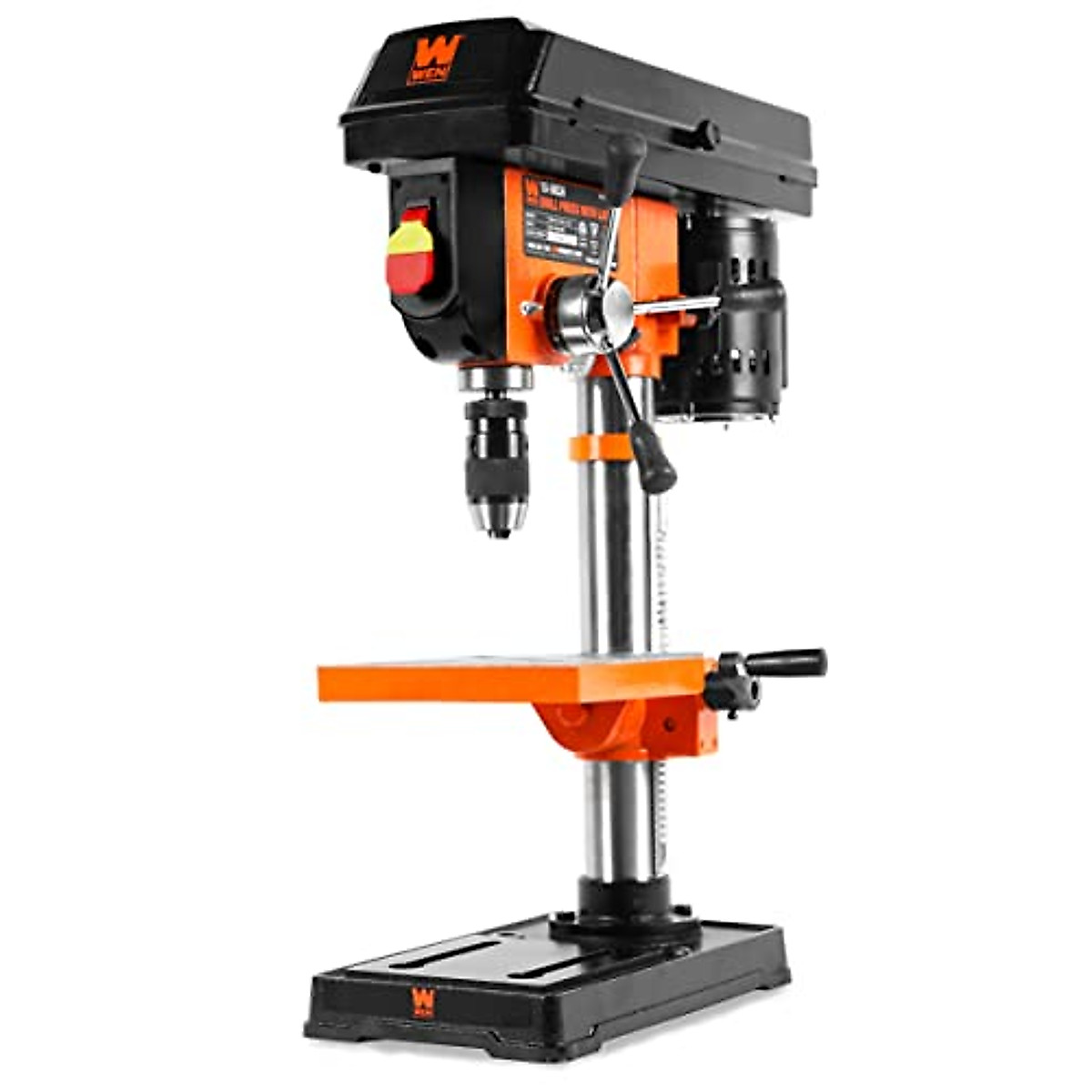 WEN 4211 3.2-Amp 10-Inch 5-Speed Cast Iron Benchtop Drill Press with Laser and Keyless Chuck , Black