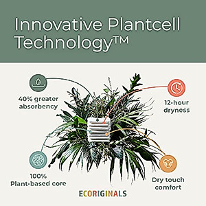 Ecoriginals Eco Disposable Training Pants Diapers |Walker Size 5, 28-40lbs | 12 Pack, 216 Count | Plant-Based, Non-Toxic