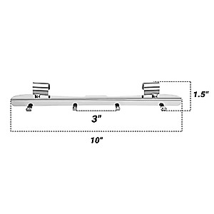 Skyflame Kettle Grill BBQ Tool Rack - Polished Stainless Steel Cutlery Tool Holder Compatible with 18.5" & 22.5" & 26.5" Weber Charcoal Grills - 4 Hooks Storage for Grilling & Cooking Utensils