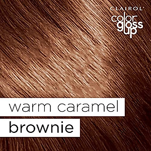 Clairol Color Gloss Up Temporary Hair Dye, Warm Caramel Brownie Hair Color, Pack of 1