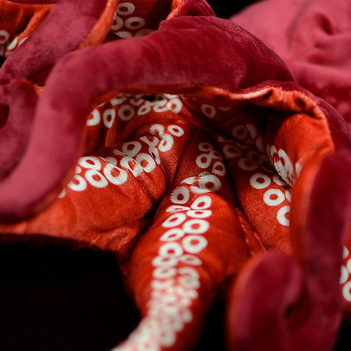 ZHONGXIN MADE Simulation Octopus Plush Toy -Red Soft Real Life Octopus Stuffed Animal Toys, Lifelike Deep Sea Creeping Animal Octopuses Plush Toys for Children Boys Girls (18 inch)