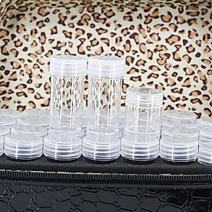 LuckyHigh 84 Slots Diamond Rhinestones Storage Box Rhinestones Painting Accessory 3-Layer Jewelry Beads Case (84)