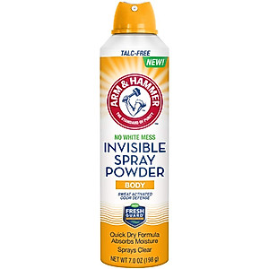 Arm & Hammer No White Mess Invisible Spray Powder, 7 Ounces each (Value Pack of 2)