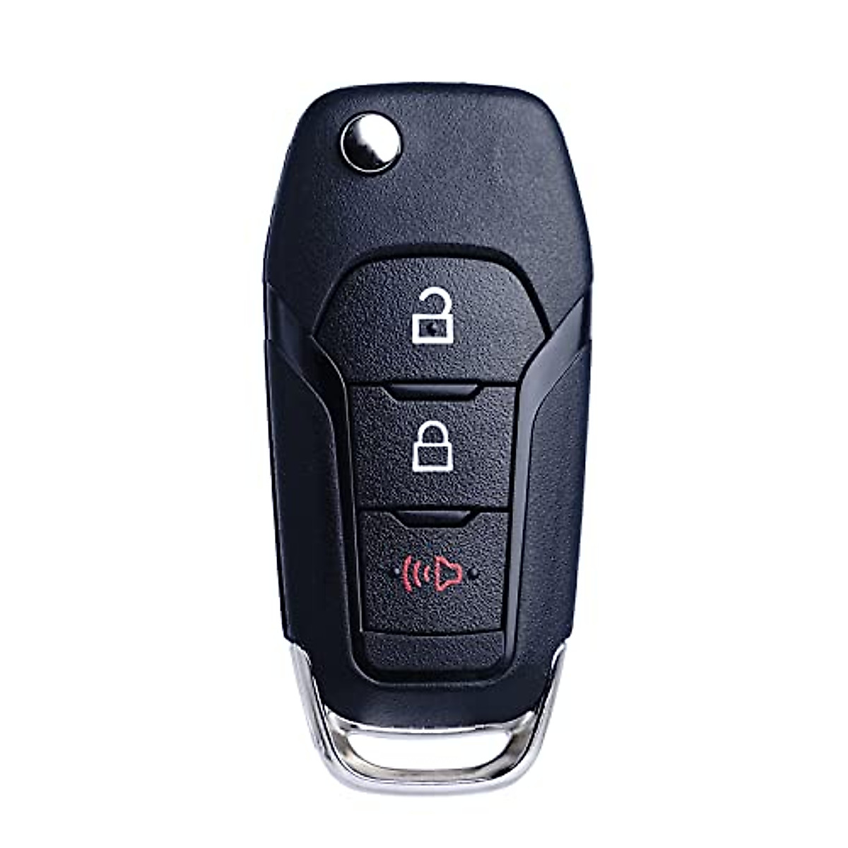 Flip Key Fob Replacement Compatible for Ford F-150 F-250 F-350 2015 2016 2017 2018 2019 2020 Explorer (2016-2020) F-350 F-450 Ranger Ecosport Bronco Ignition Key Keyless Entry Remote N5F-A08TAA