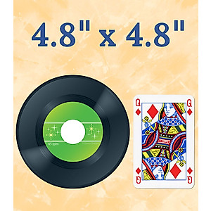 Carson Dellosa Colorful 45 Piece Vinyl Records Bulletin Board Cutouts, Colorful Vinyl Records Bulletin Board Decorations, Paper Records Music Classroom Décor