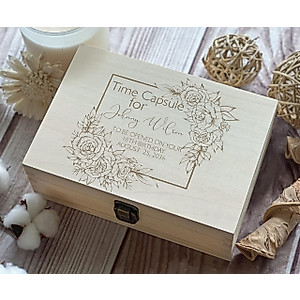 1st Birthday Commemorative Chest: Personalized 18th Birthday Capsule, Exclusive Keepsake Box, Baby's Milestone Library, Unforgettable Wedding Anniversary Tribute