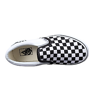 Vans Kids Classic Slip-On (Checkerboard) Black/True White VN000ZBU5GU Size 10.5